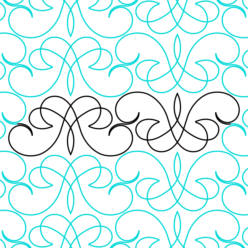 Scrolling Along - Pantograph - Ma Tante Quilting