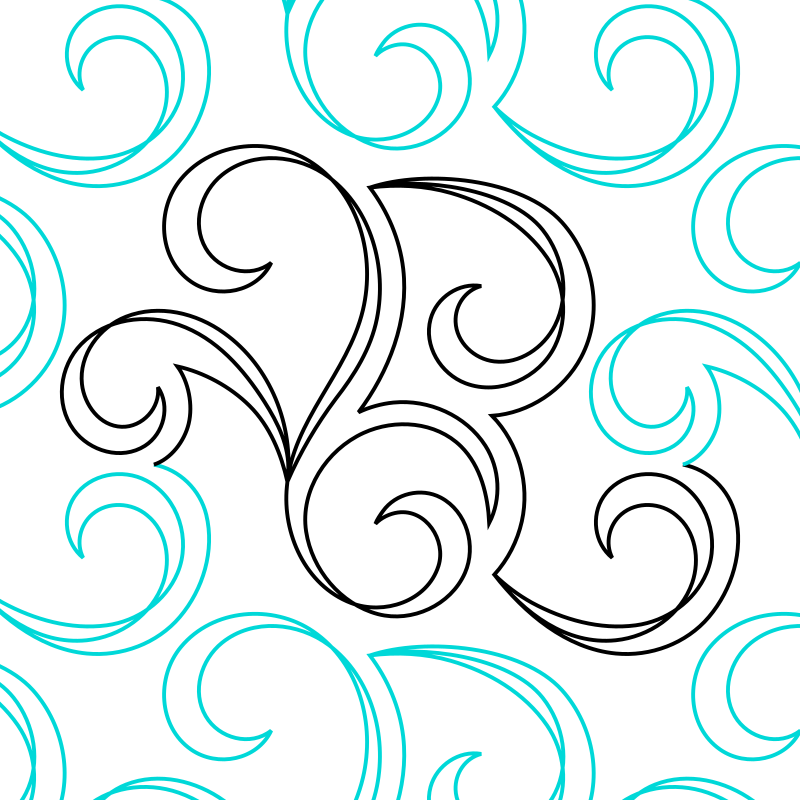 Cool Breeze - Pantograph - Ma Tante Quilting