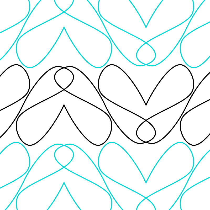 Maple Keys - Pantograph - Ma Tante Quilting