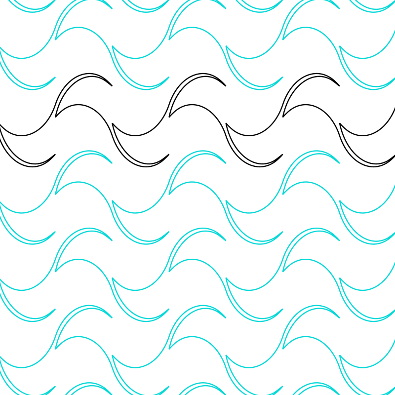 Waves Self-Print - Pantograph - Ma Tante Quilting