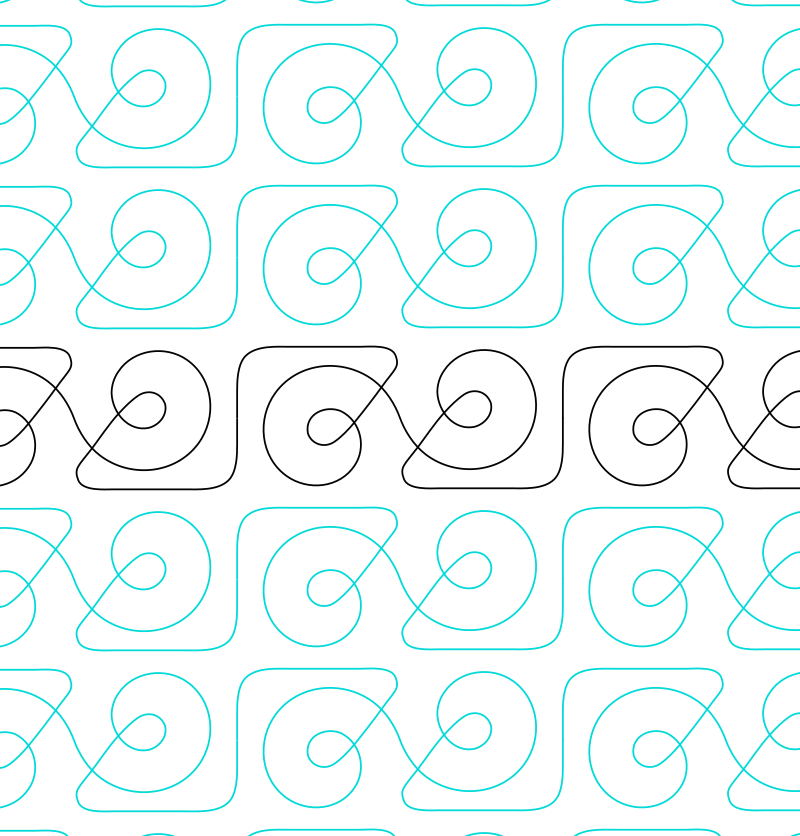 Zoodles - Self-Print Pantograph - Ma Tante Quilting