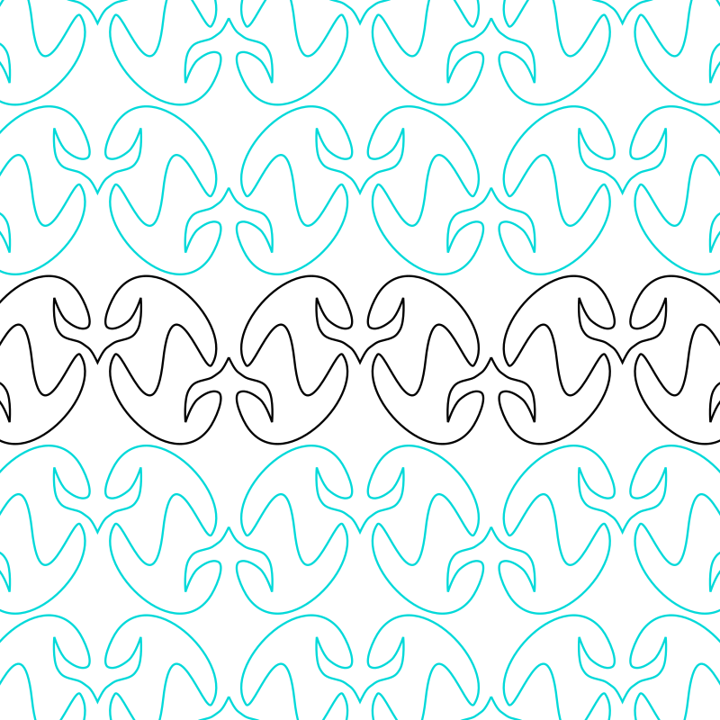 Deviled Eggs - Self-Print Pantograph - Ma Tante Quilting