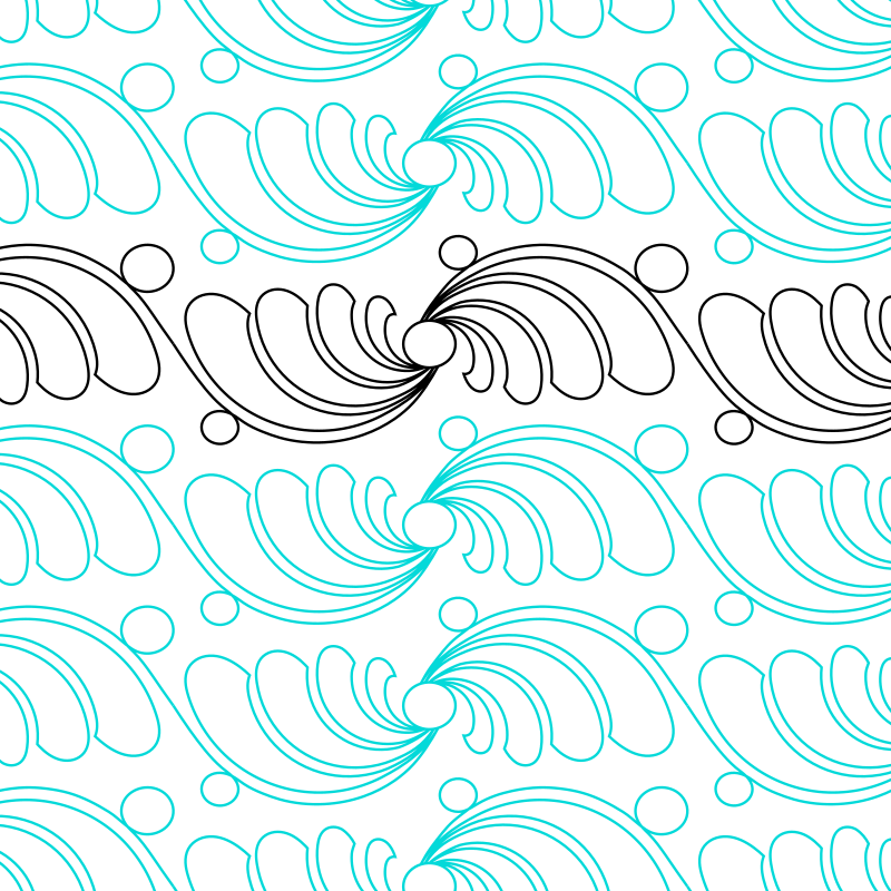 Flock - Self-Print Pantograph - Ma Tante Quilting