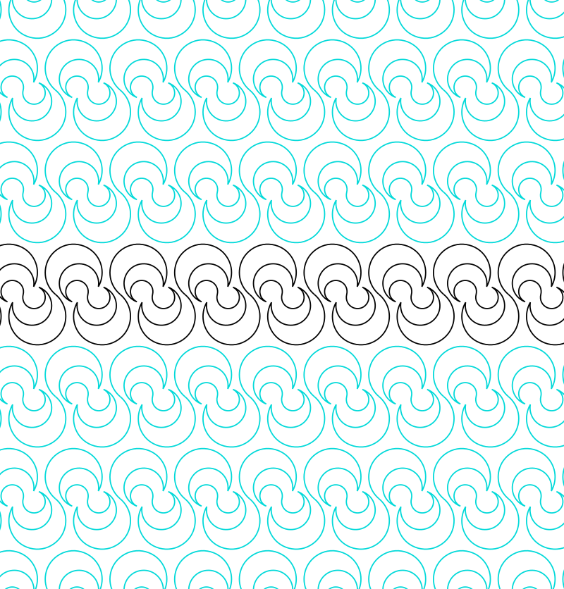 Jiggly - Self-Print Pantograph - Ma Tante Quilting