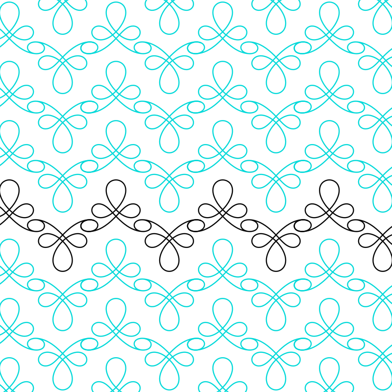 Luxe 3 - Self-Print Pantograph - Ma Tante Quilting